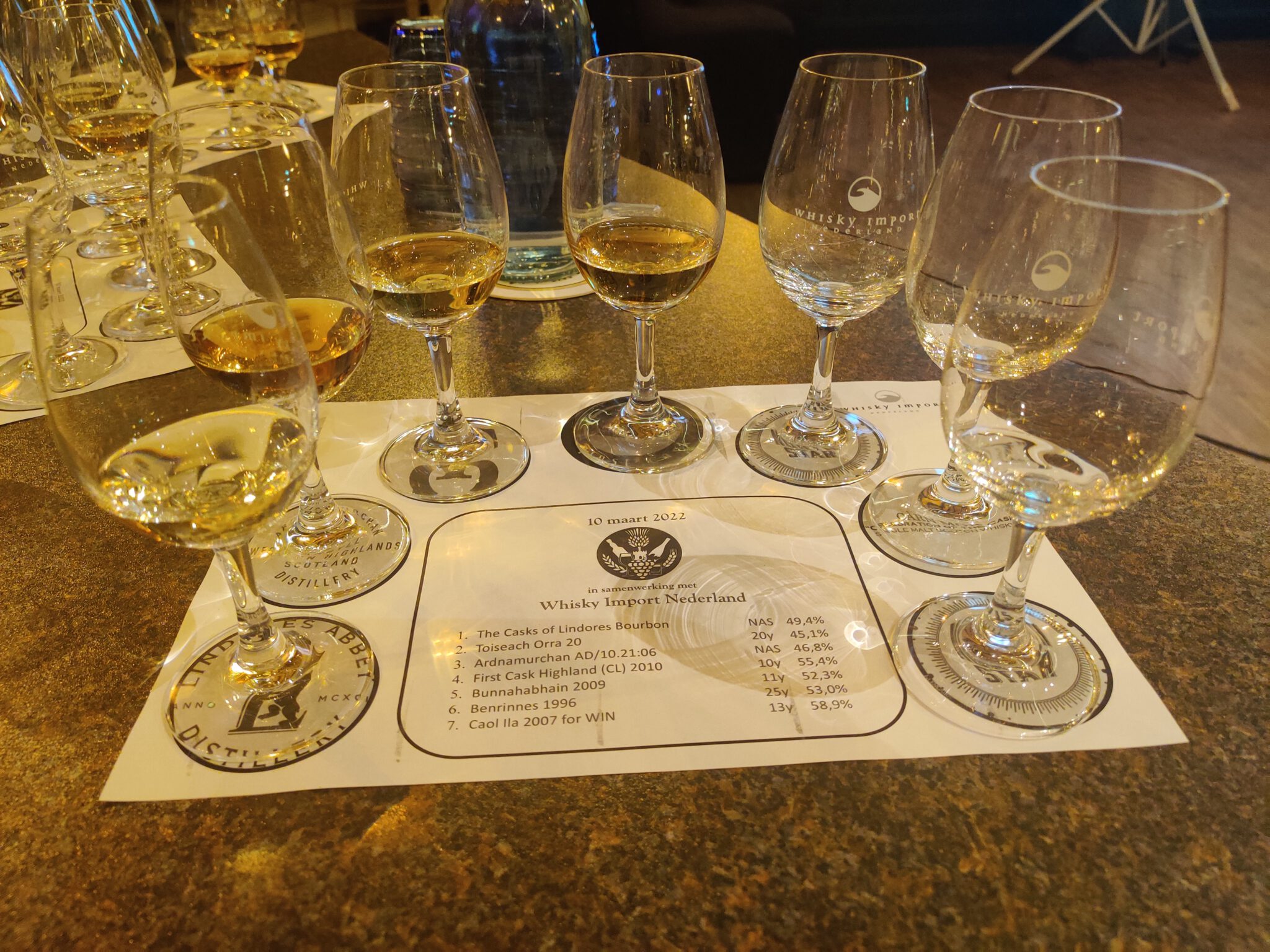 Whisky Proeverij : Jubileum Whisky Nosing & Tasting – Marco’s Domein